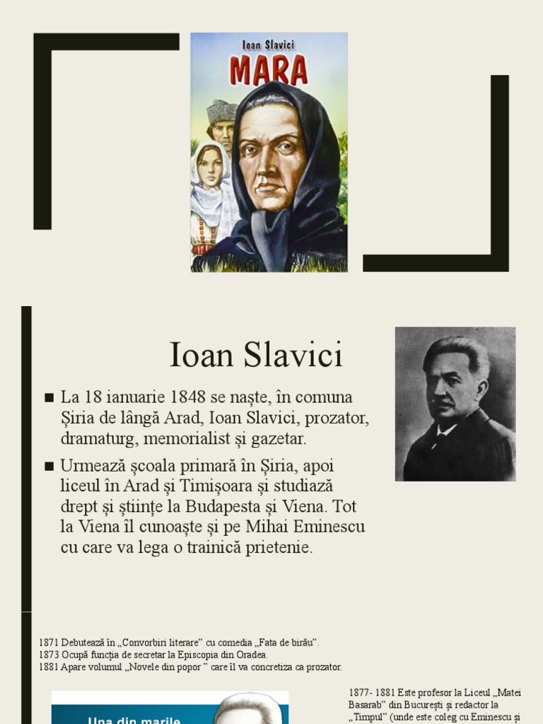 Mara de Ioan Slavici | PDF