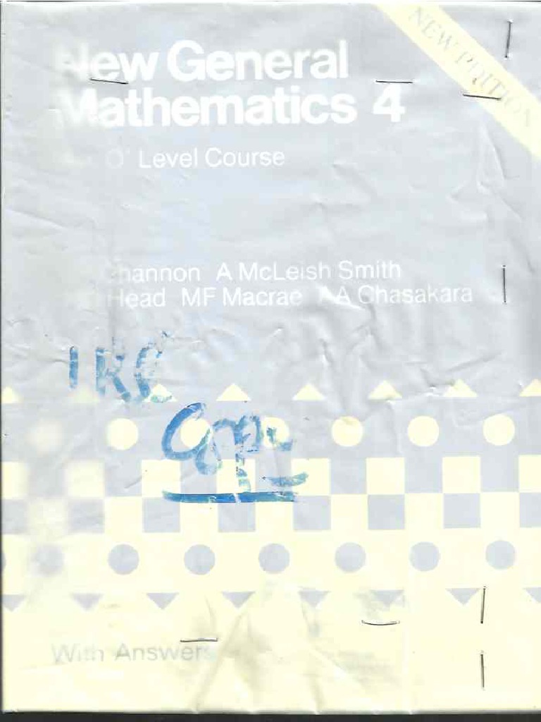 New General Mathematics Book 4 | PDF