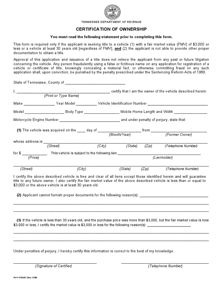 Certificate of Ownership Template 01 | PDF | Notary Public | Market Value