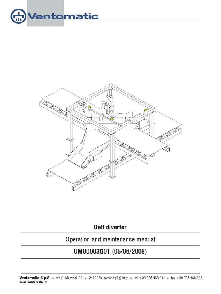 Operation and Maintenance Manual: Belt Diverter | PDF | Switch | Belt ...