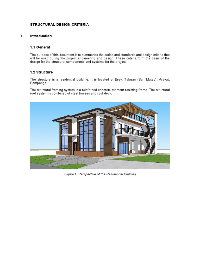 Design Criteria | PDF | Structural Load | Structural Analysis