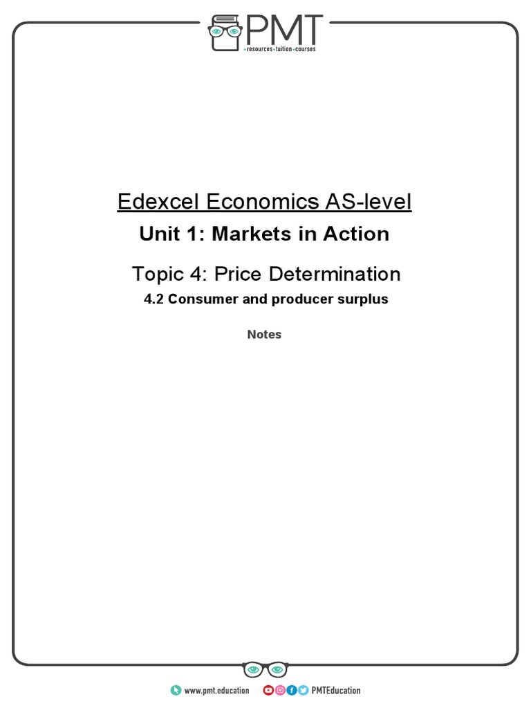 Consumer and Producer Surplus Explained | PDF | Economic Surplus | Demand