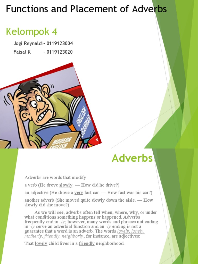 Adverbs Power Points | PDF | Adverb | Verb