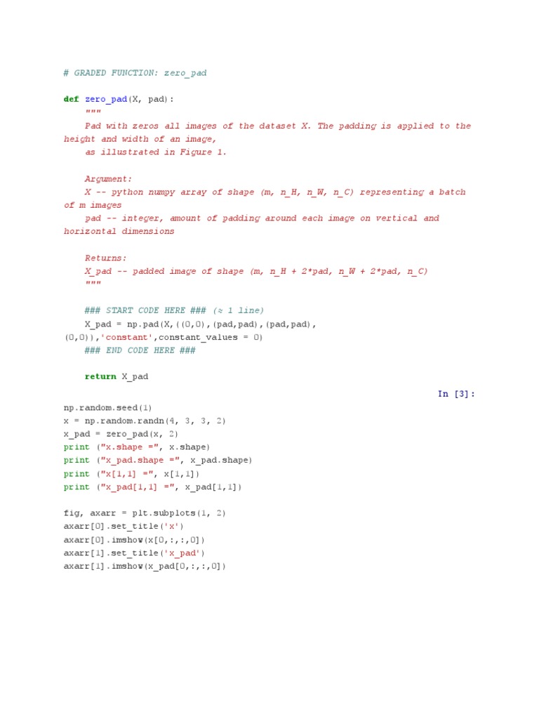 # GRADED FUNCTION: Zero - Pad | PDF
