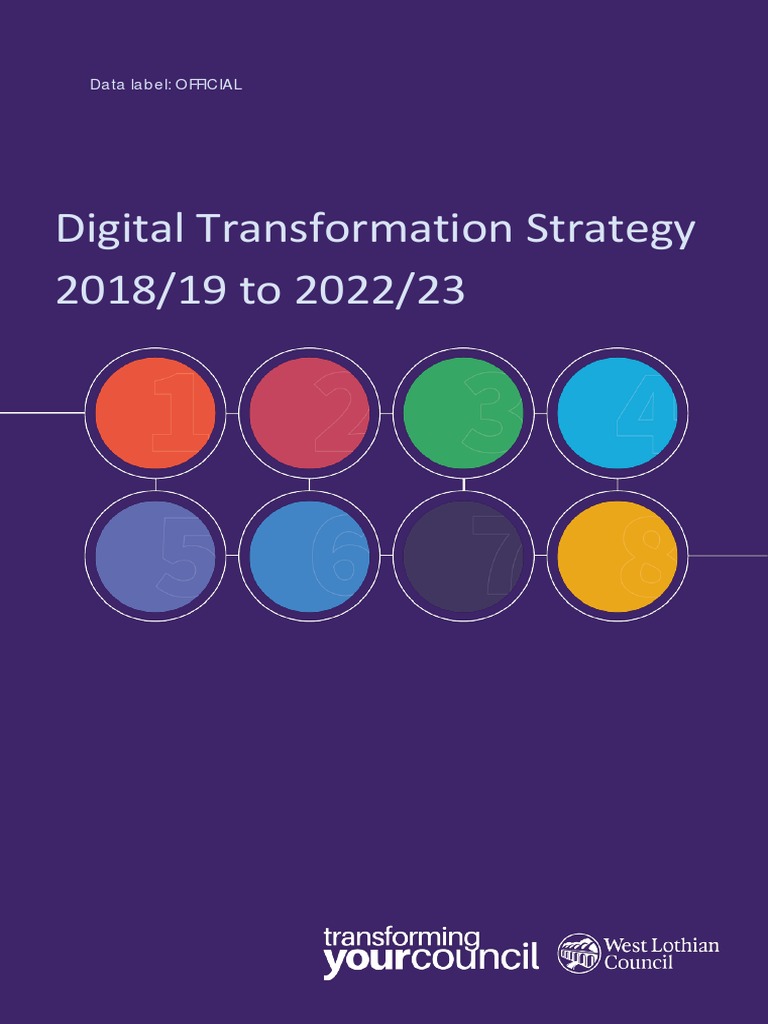 Digital Transformation Strategy 1823 Pdf Educational Technology Performance Indicator