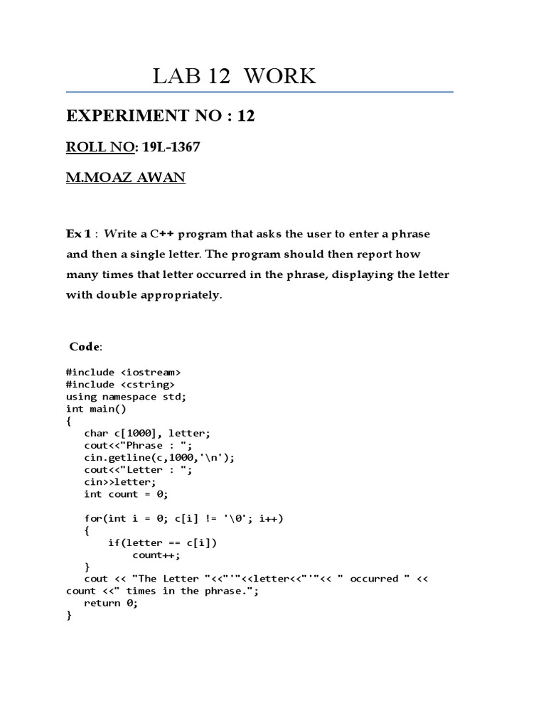 Lab 12 | PDF | Integer (Computer Science) | Boolean Data Type