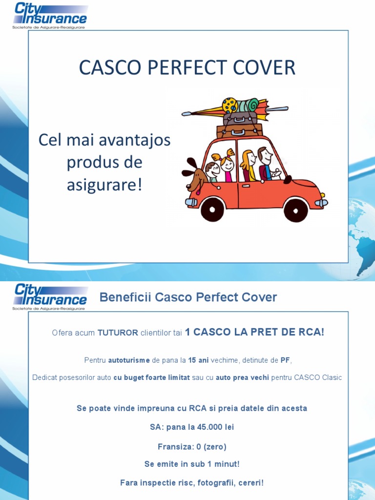 Exemplu Prezentare Produs Casco Perfect Cover | PDF