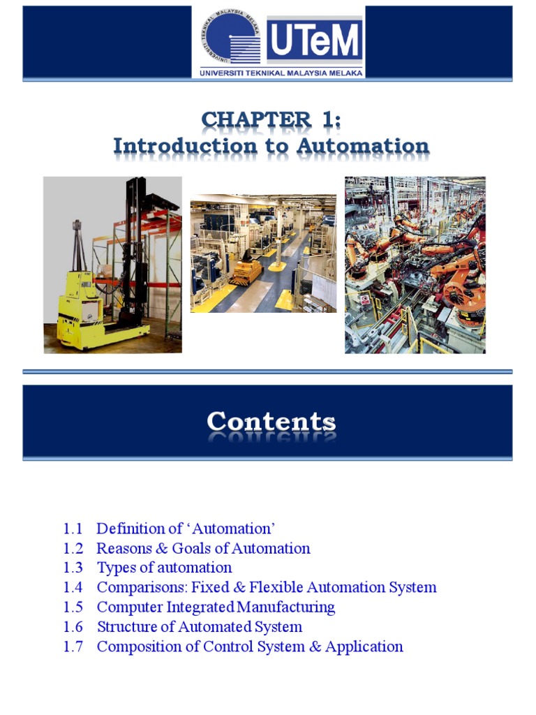 Automation Chapter 1 PDF | PDF | Automation | Pneumatics