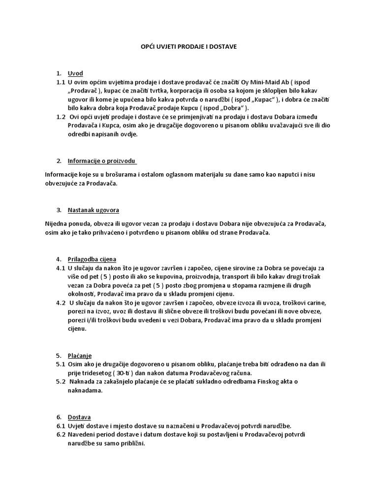 Opći (Primjer) | PDF