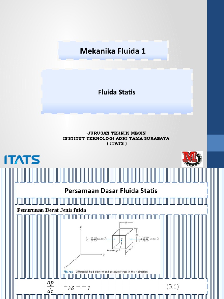 Week 4 - Mekanika Fluida 1 | PDF