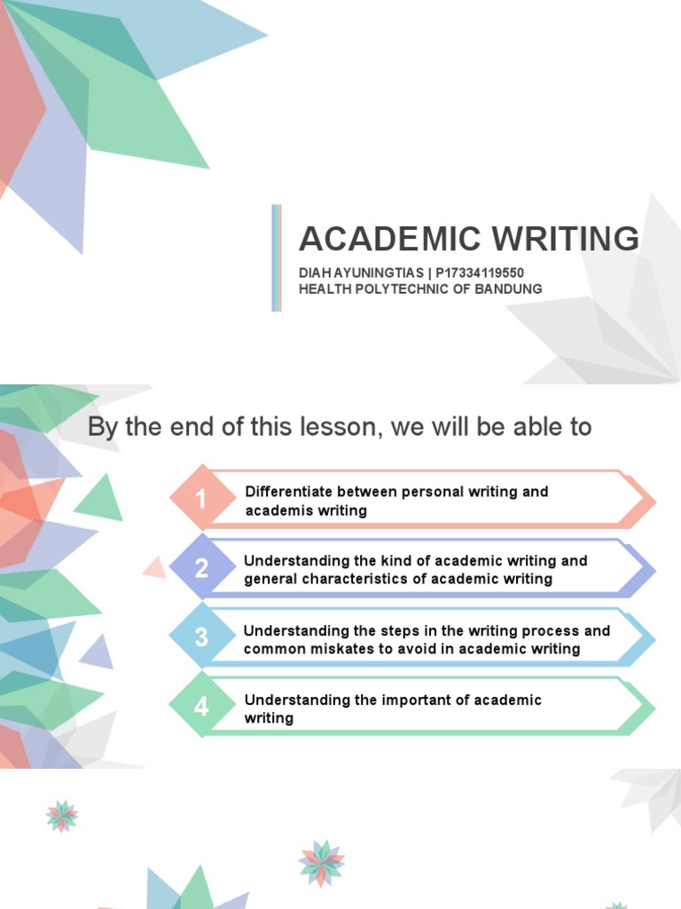 ACADEMIC WRITTING PPT - Diah Ayuningtias | PDF | Argument | Thesis