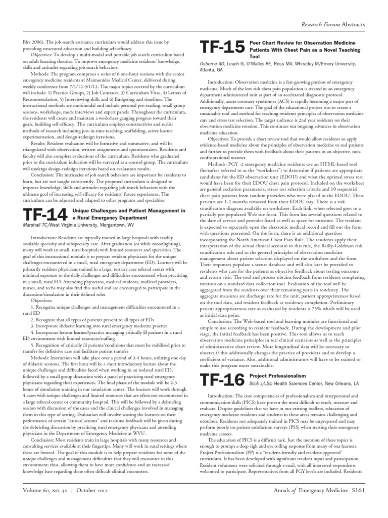 Slick J. - Project Professionalism | PDF | Residency (Medicine ...