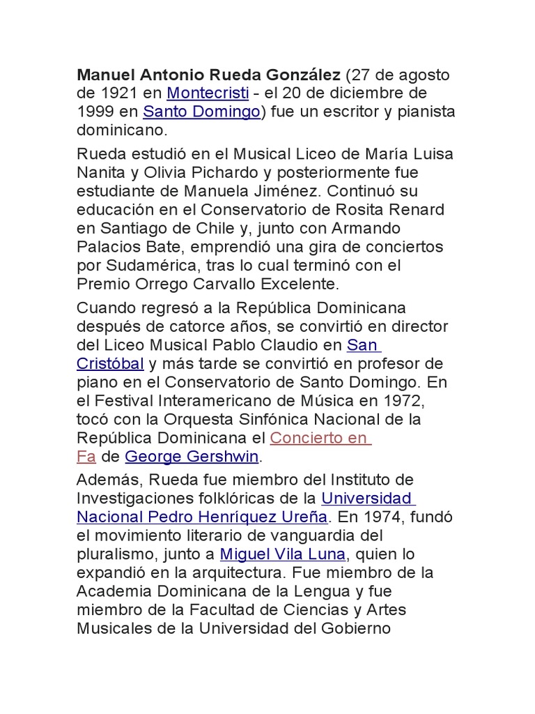 Manuel Antonio Rueda González | PDF | Clásicos