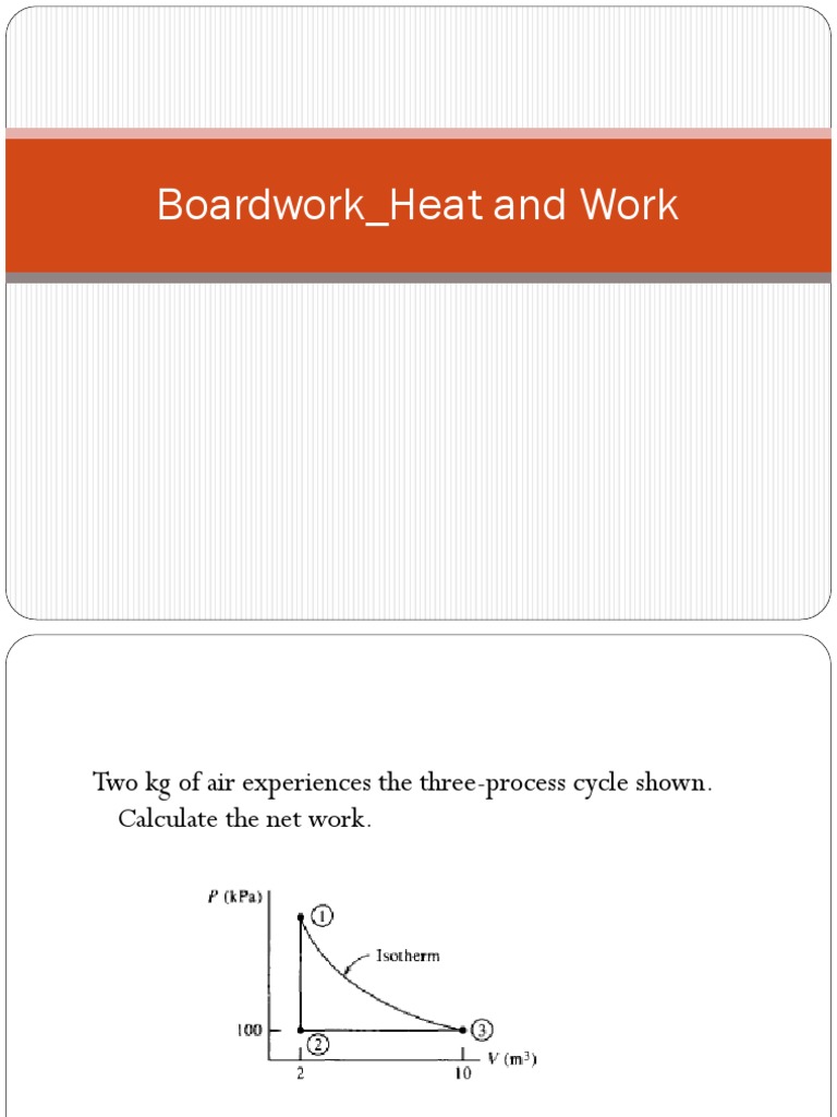 Boardwork - Work and Heat | PDF