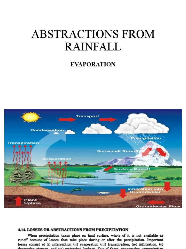Abstractions From Rainfall | PDF