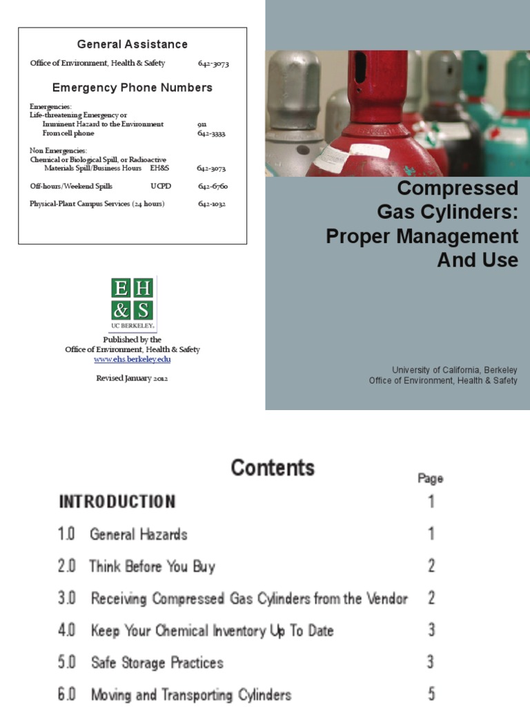 Gas Cylinders Booklet | Download Free PDF | Chlorine | Gases