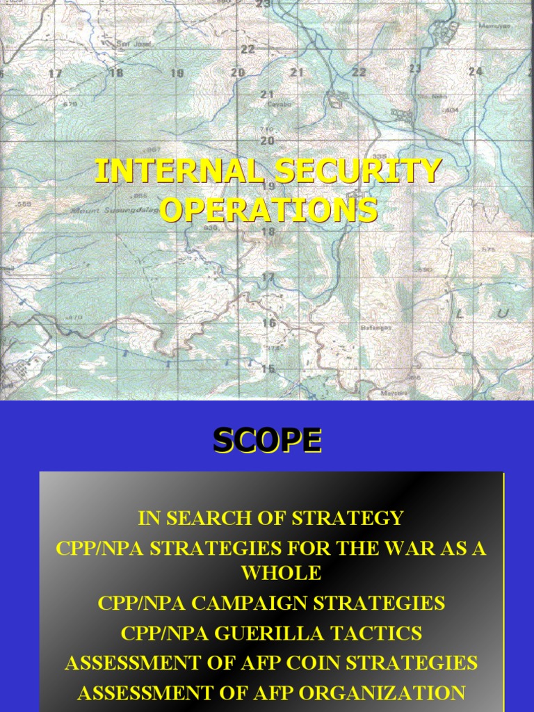 Internal Security Operations A | PDF | Ambush | Guerrilla Warfare