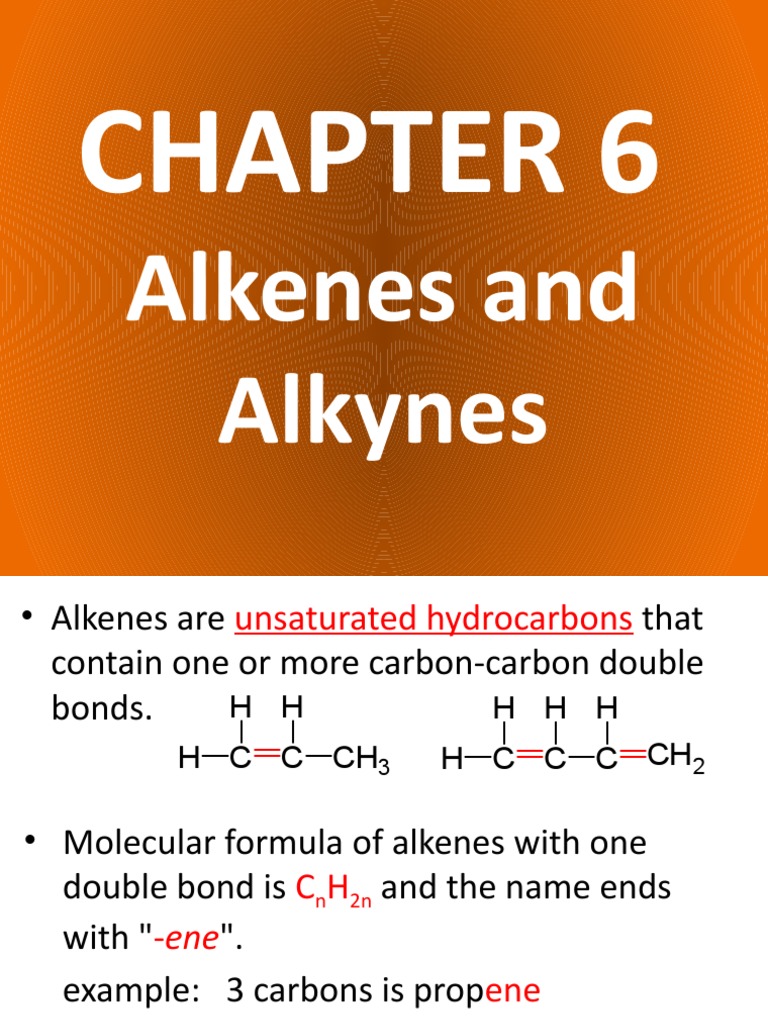 Alkenes and Alkynes CHM456 | PDF | Alkene | Ketone