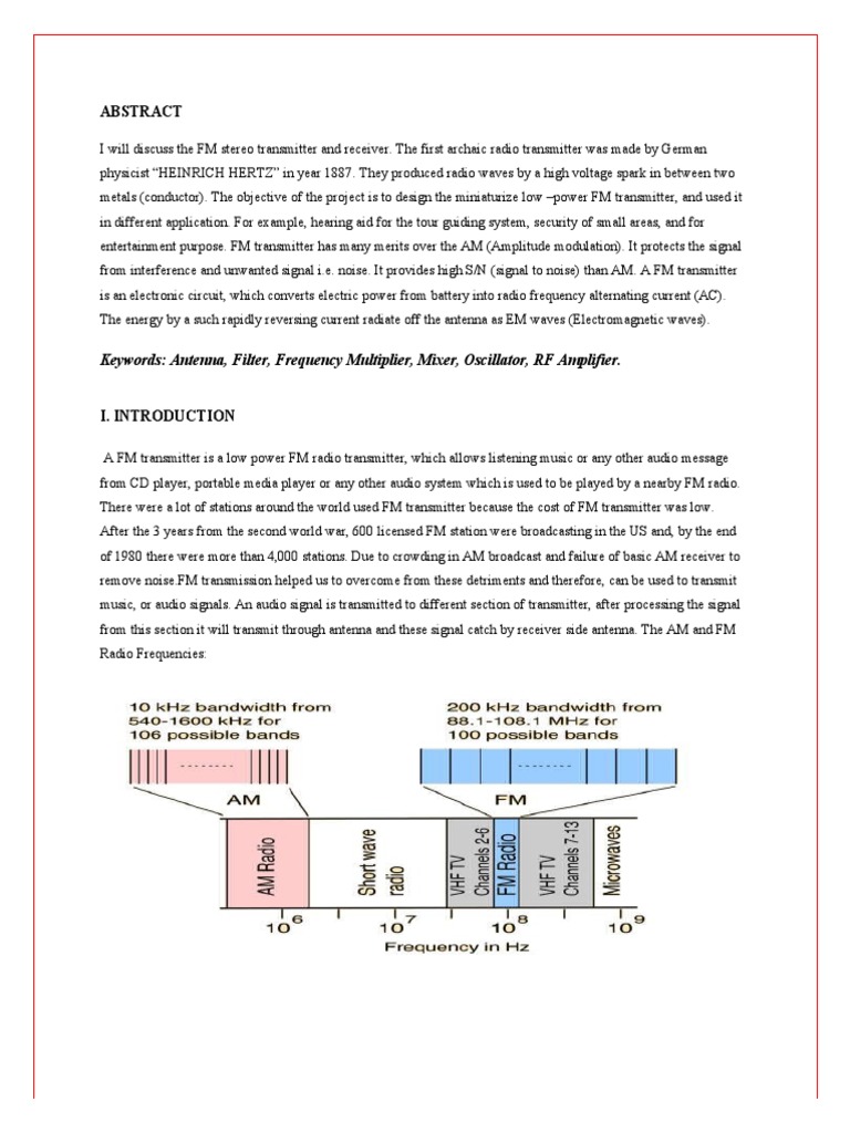 Keywords: Antenna, Filter, Frequency Multiplier, Mixer, Oscillator, RF ...