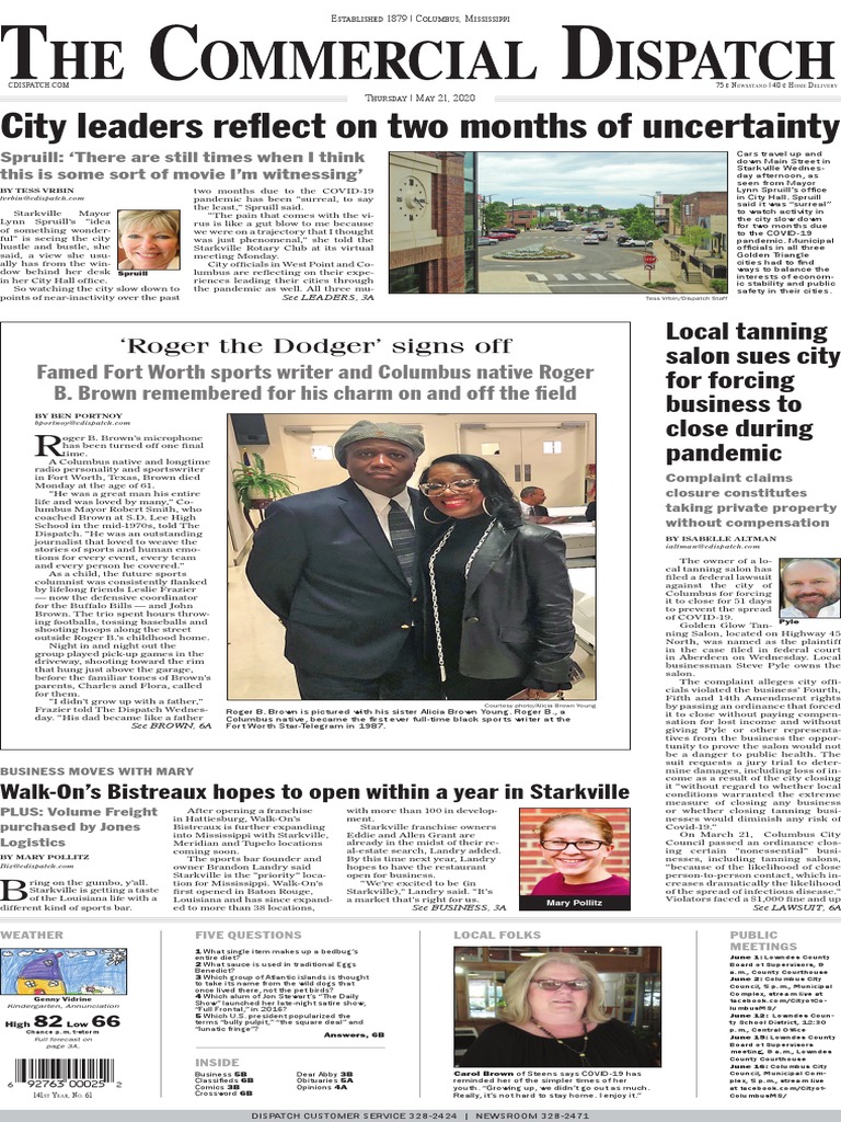 Commercial Dispatch Eedition 5-21-20 PDF | PDF | Violence