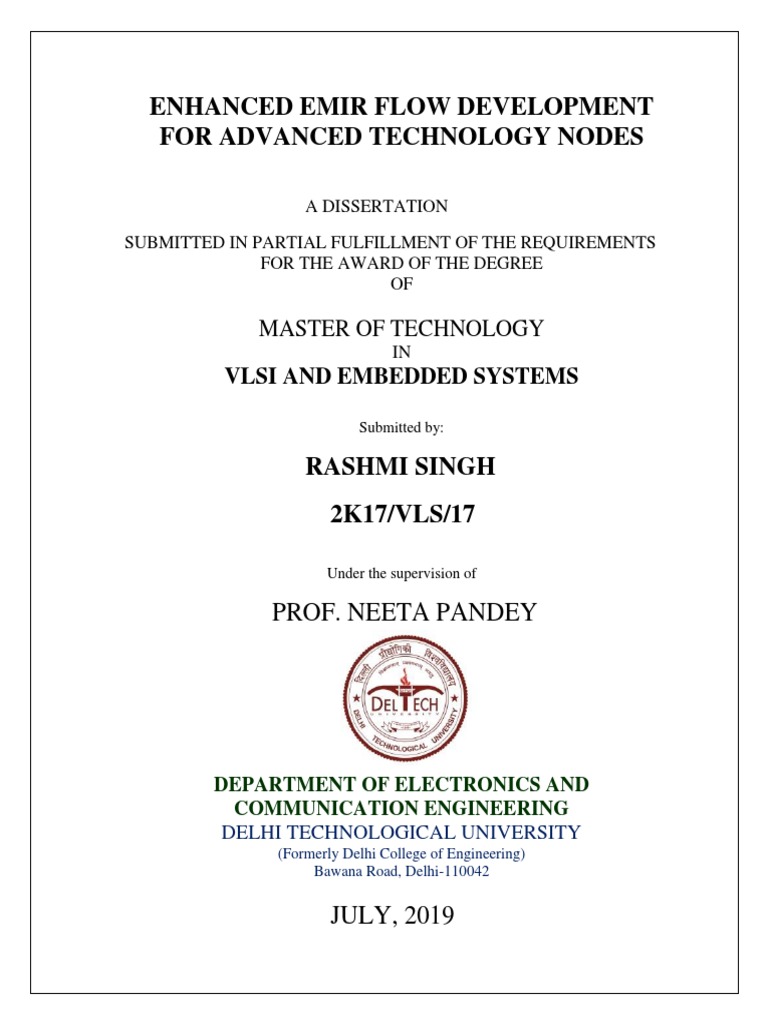 Enhanced EMIR Flow for VLSI Design | PDF | Cmos | Integrated Circuit