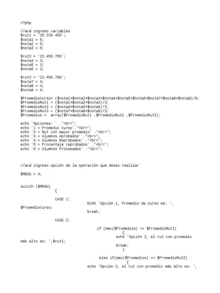 Test Proyecto Final Introducción A La Programación | PDF