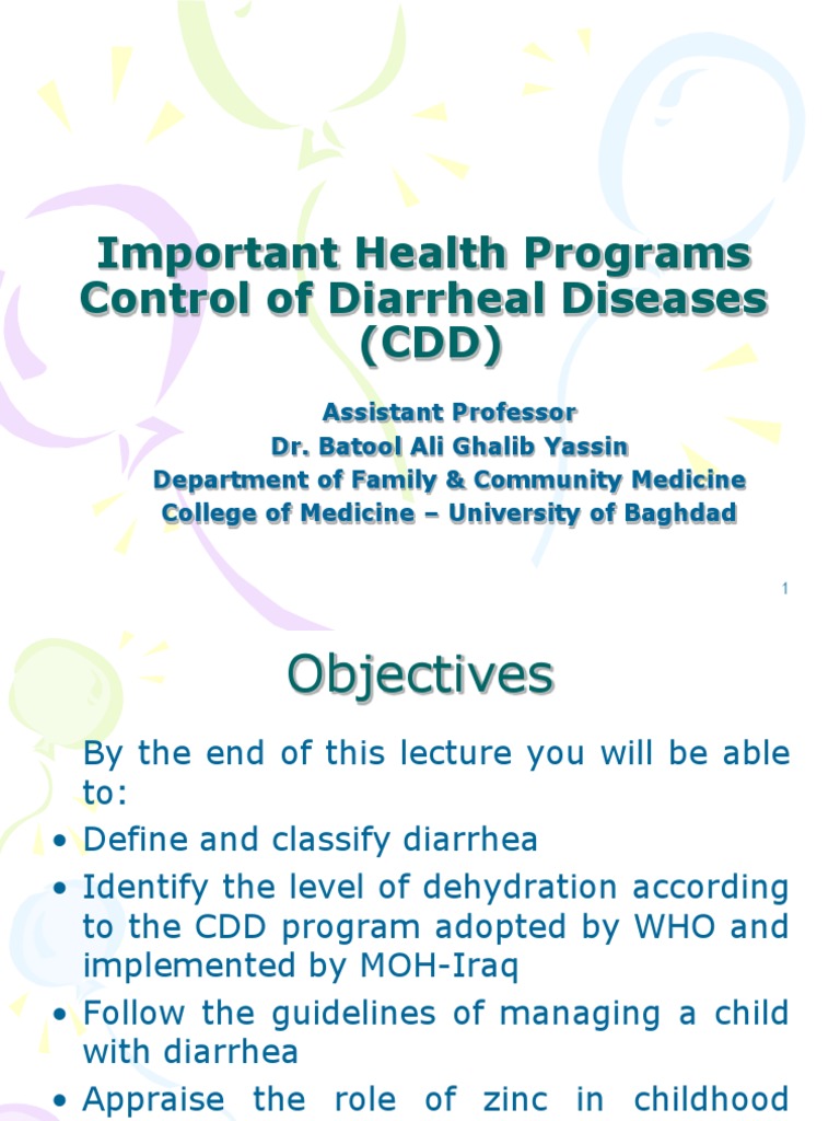 LG-14 Important Health Programs CDD | PDF | Diarrhea | Dehydration