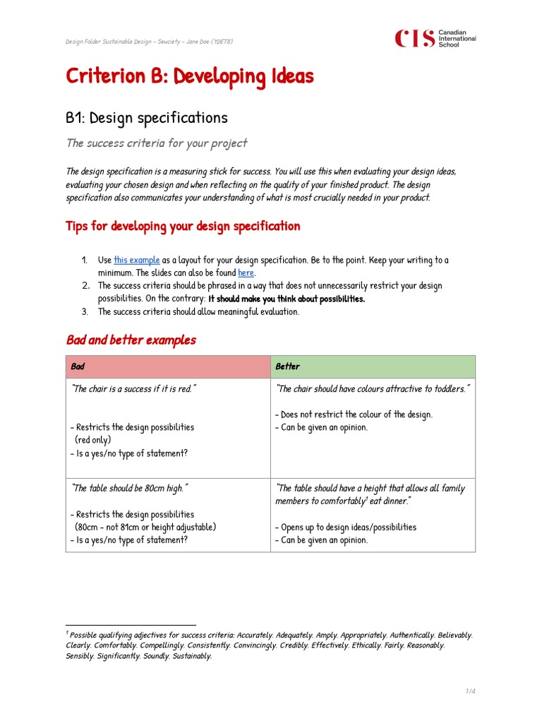 Alya Firdausi - b1 Design Specifications Sustainable Design Sewciety 2 ...