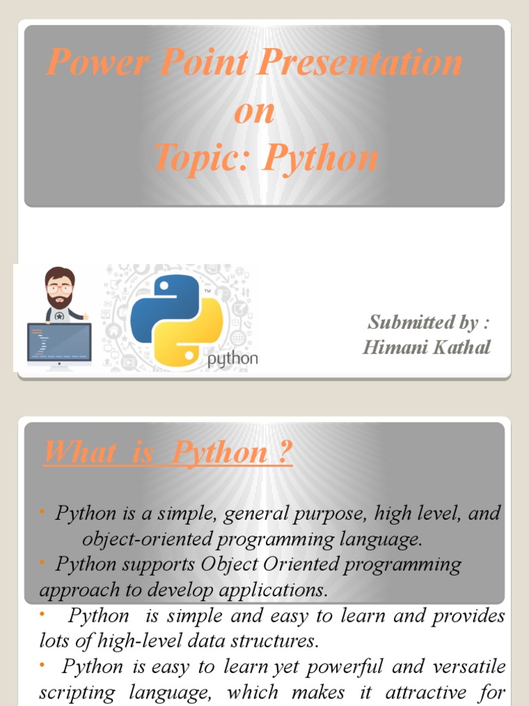 Python | PDF | Python (Programming Language) | Scripting Language