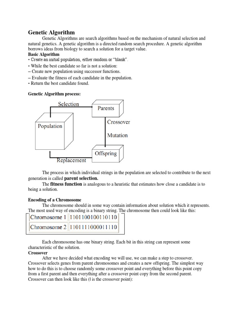 An Introduction To Genetic Algorithms Encoding Crossover Mutation