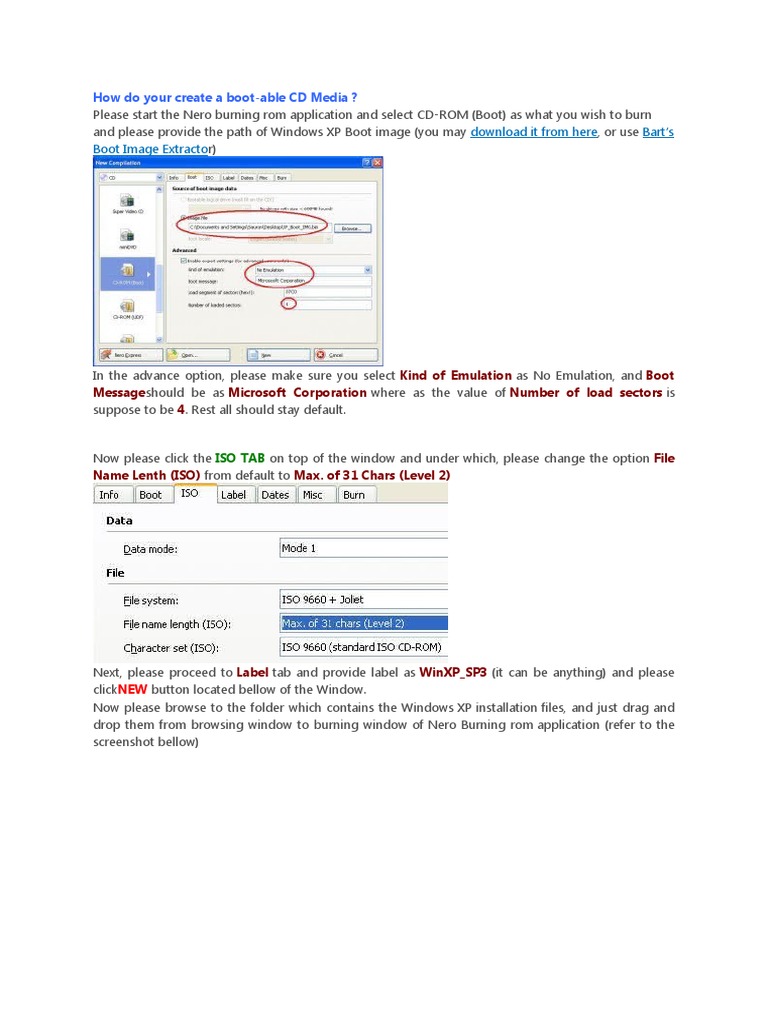 How Do Your Create A Boot XP | PDF | Computers