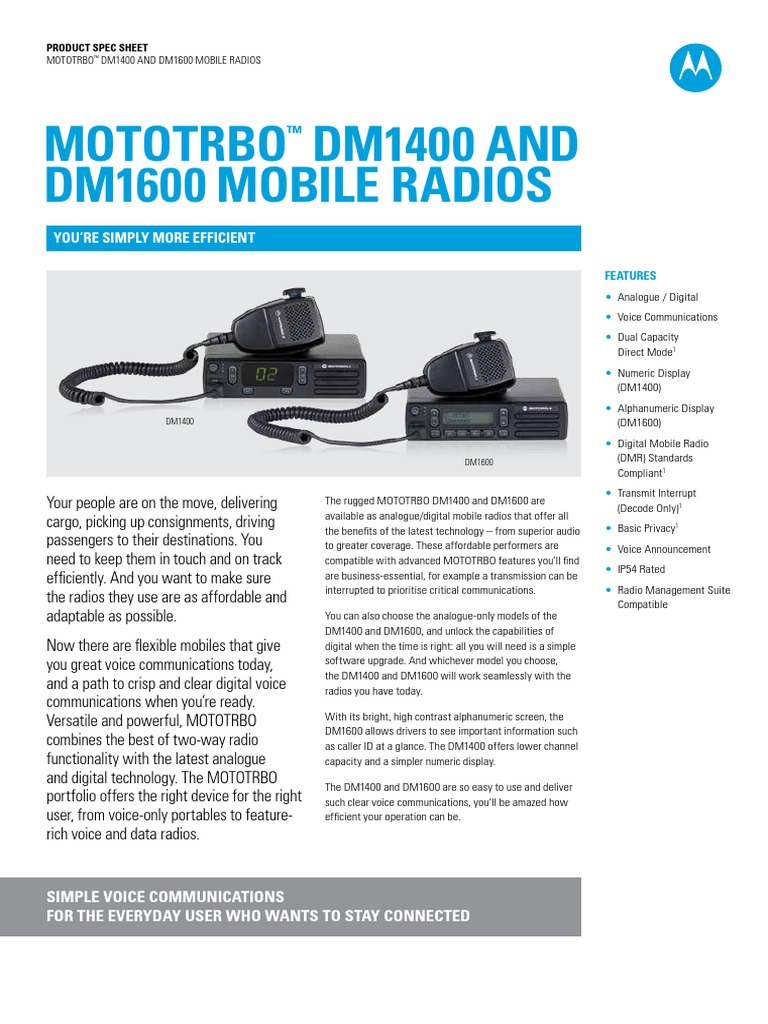 49233-EN DM1000 Data Sheet PDF | PDF | Decibel | Radio