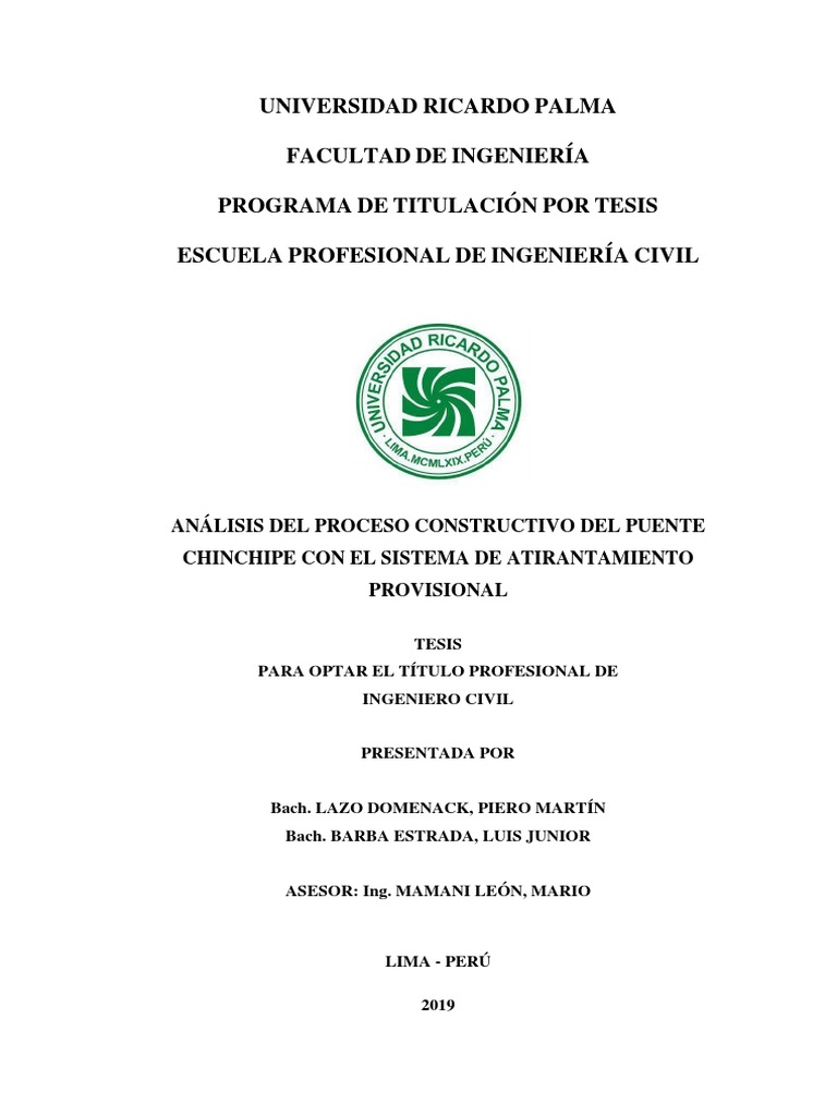 Proceso Constructivo Del Puente | PDF | Puente | Hormigón