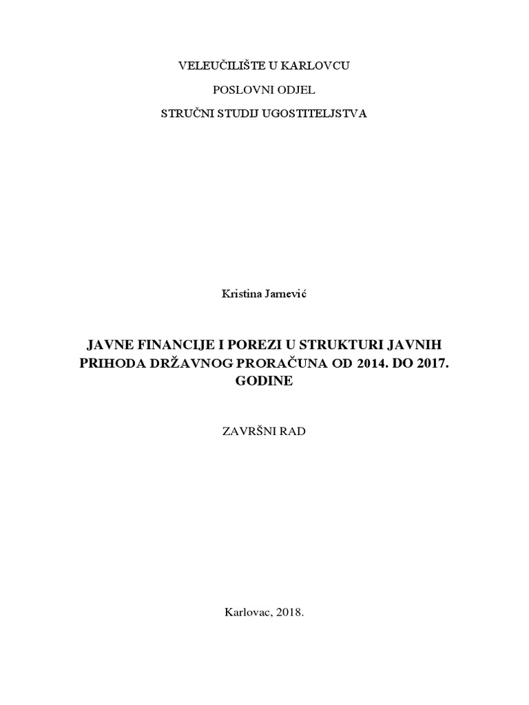 Primjer Seminarskog Rada | PDF