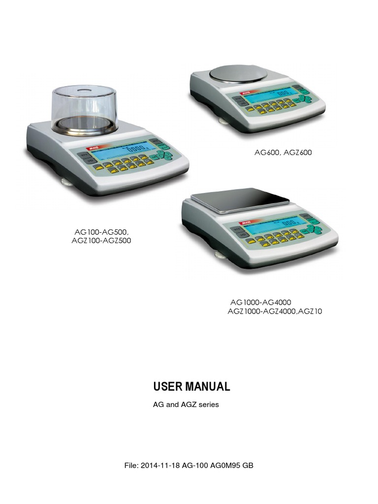 Manual Axis Aka | PDF | Weighing Scale | Calibration