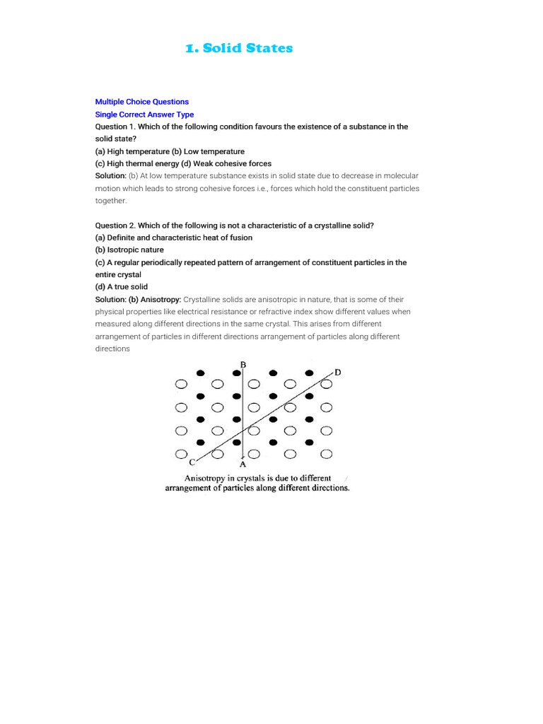 Solid States | PDF | Doping (Semiconductor) | Crystal Structure