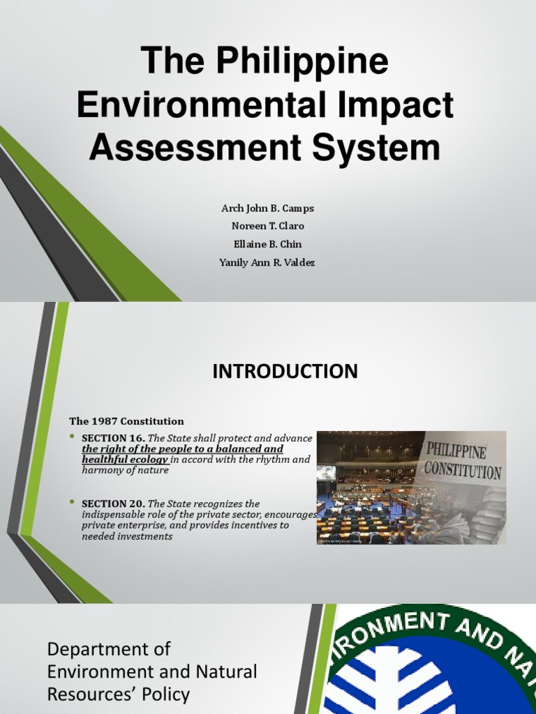 Philippine Environmental Impact Assessment | PDF | Environmental Impact ...
