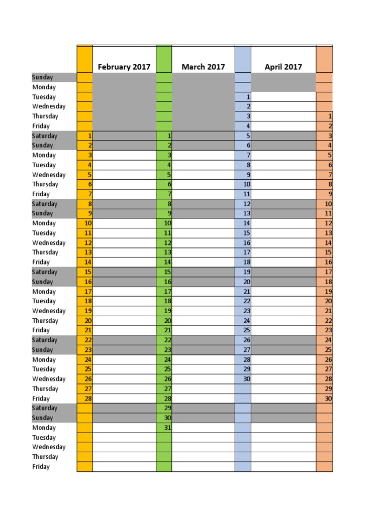 Yearly Planner Template | PDF | Sports | Business
