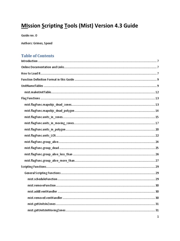 Mist Guide PDF | PDF | Function (Mathematics) | Sphere