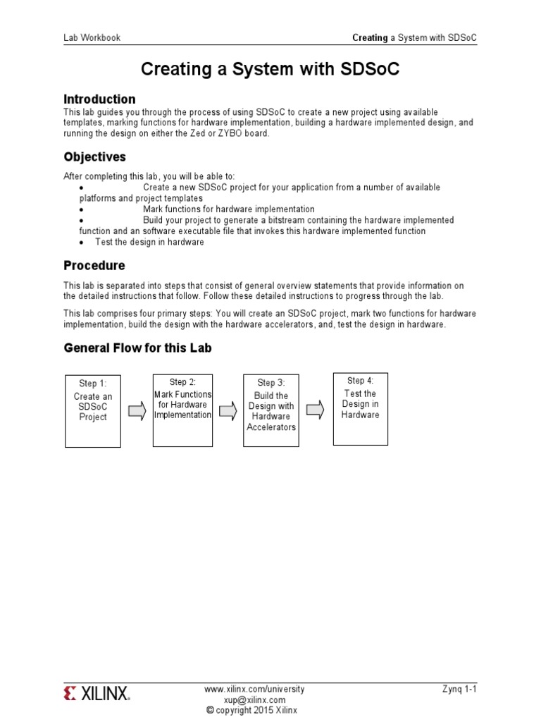 Creating A System With Sdsoc | PDF | Computer Terminal | Computer File