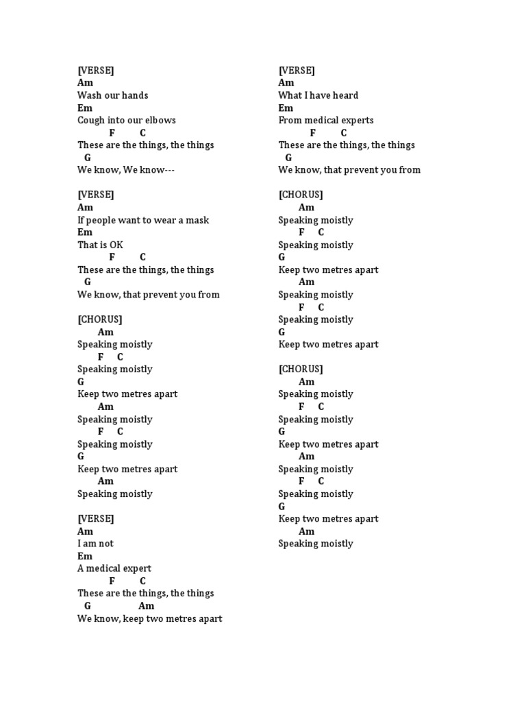Speaking Moistly: Health Guidelines | PDF