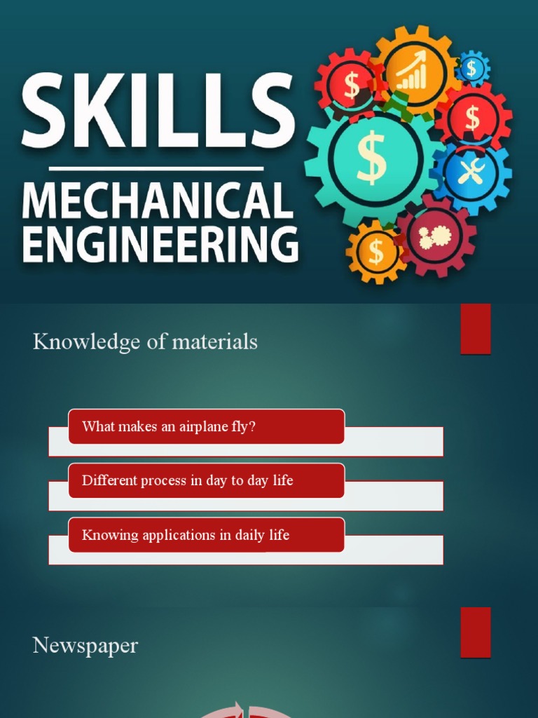 Skills Required For A Mechanical Job | Download Free PDF | Mechanical ...