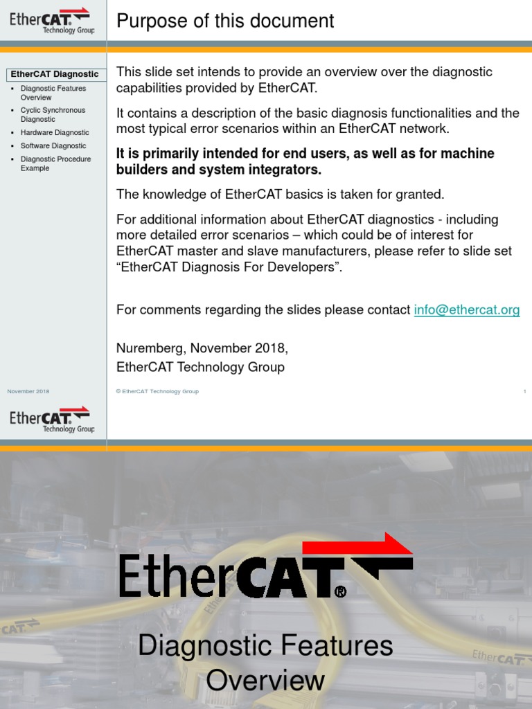 EtherCAT Diagnosis For Users | PDF | Network Topology | Computer Network