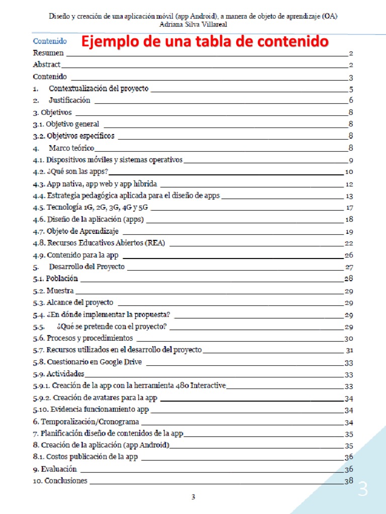 Ejemplos Normas APA Índices Imagenes Tablas Graficas Adriana Silva | PDF
