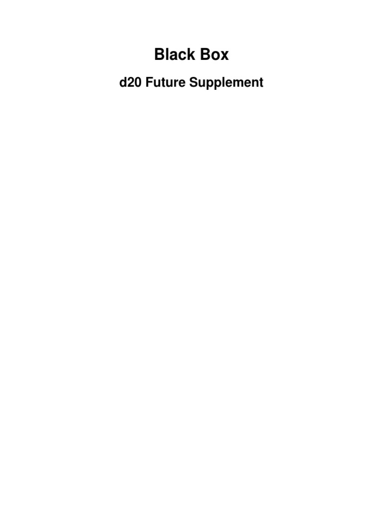 d20 Blackbox 1 PDF | PDF | Firearms | Handgun