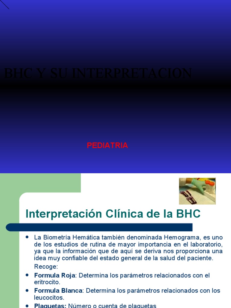 Interpretacion de BHC | PDF | Leucocito | Inflamación
