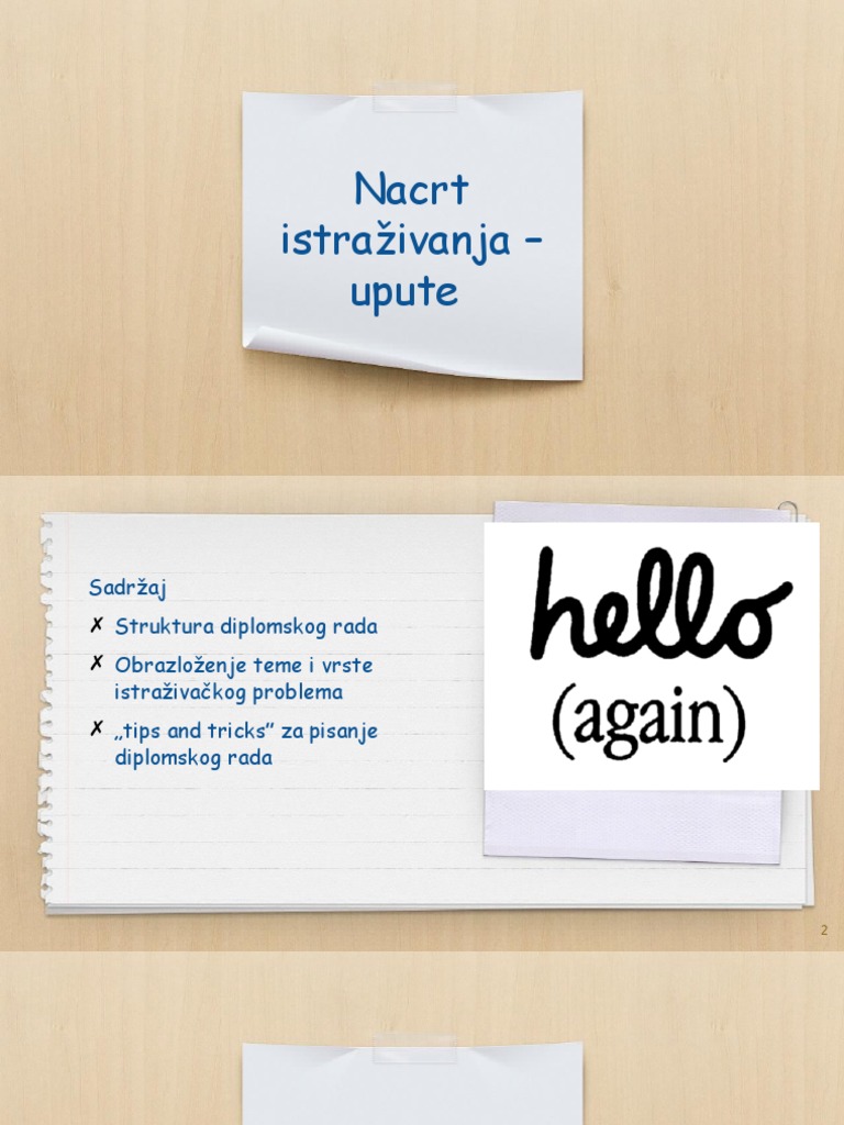 Nacrt Istraživanja - SDR | PDF