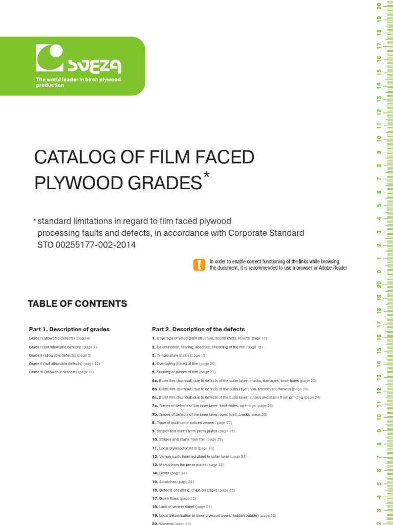 Sveza Filmface Grades PDF | PDF | Plywood | Lamination