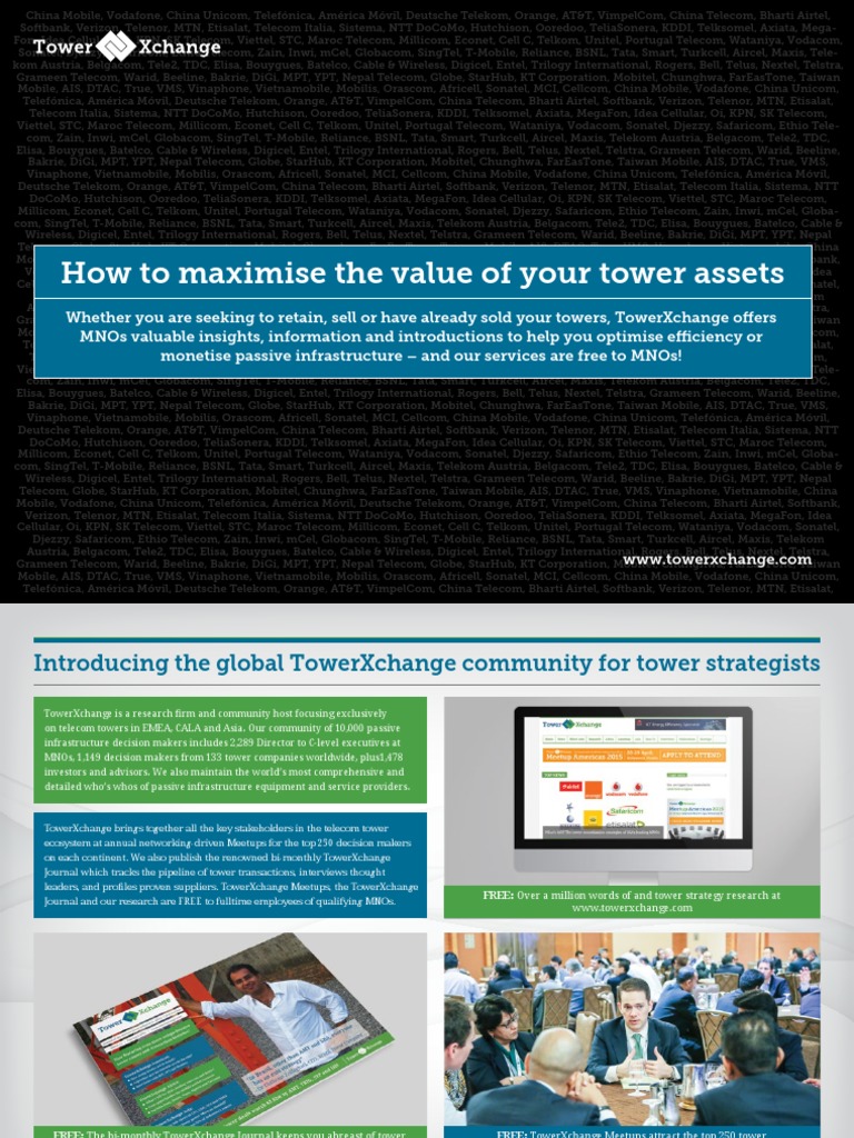 How To Maximise The Value of Your Tower Assets | PDF | Outsourcing ...