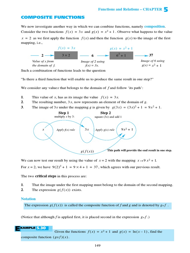 Composite Functions: Functions and Relations - CHAPTER | PDF | Function ...